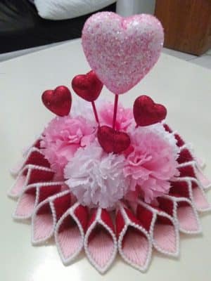 Ideas y manualidades de centros de mesa para san valentin