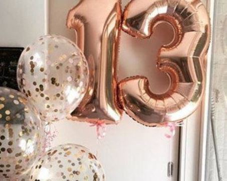 Diseños de globos con numeros para cumpleaños