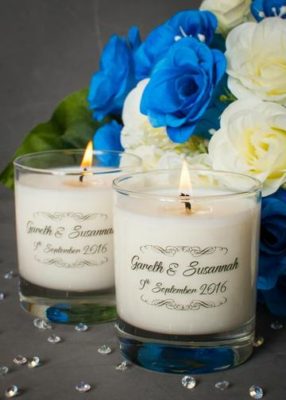 4 hermosas ideas para velas de recuerdo para boda